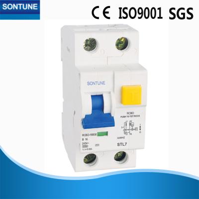 China STL7 6kA RCBO Circuit Breaker 1P+N Integral Overcurrent Protection 230V for sale