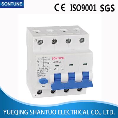 China 4 Pole Circuit Breaker STOR7-40 40A Din Rail IP20 Protection for Industrial Use for sale