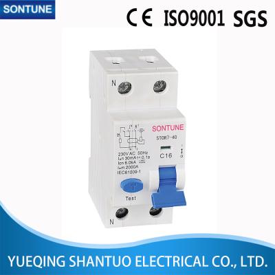 China 3 Phase RCBO Circuit Breaker 40A 30mA EN61009 Thermal Magnetic for sale