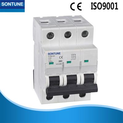 China STM3-63 Series Miniature Circuit Breaker 1P 2P 3P 4P 50/60Hz IEC 60898-1 63A for sale