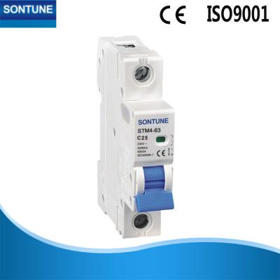 China Compact Long Life Mcb 1 Pole Circuit Breaker Din Rail Mount 6ka Light Weight for sale