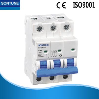 China CE STM4-63 Series 3 Pole Miniature Circuit Breaker 230V 63A Long Life for sale