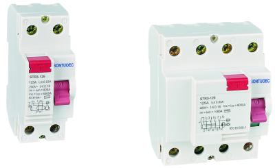 China Din Rail STR3-125 RCCB Residual Current Circuit Breaker Electronic 230V 400V 125A for sale