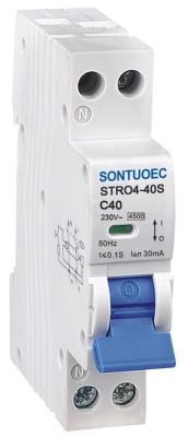 China Single Phase 230V Mini RCBO Circuit Breaker 18mm 1P+N 4.5KA Long Life for sale