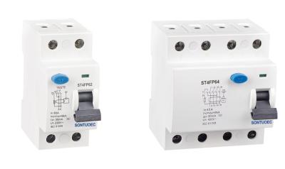 China White 4 Pole RCCB Circuit Breaker 40A 63A IEC 61008 Din Rail Install for sale