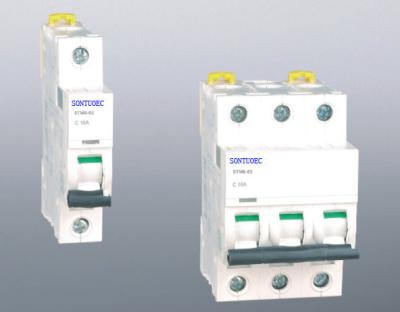 China SONTUOEC C60 STM9-63 MCB Circuit Breaker 6KA 63A Miniature Construction Design for sale