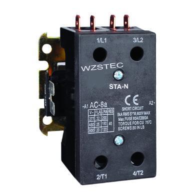 China Single Pole Two Pole Air Conditioning Contactor Fixed Install CE Certified 40A 24V for sale