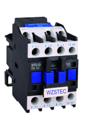 China CJX2 LC1-D Series Din Rail 3 Phase AC Contactor 220V Coil 9A 4kW for sale