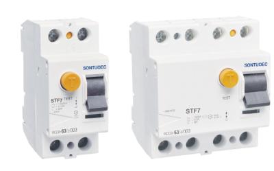 China L7 Series 400V RCCB Circuit Breaker 4P 63A 30mA Type A AC Electronic Magnetic for sale