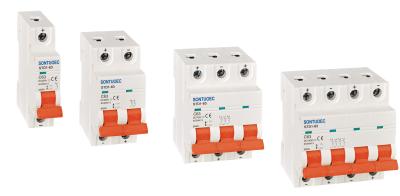 China 63A DC MCB Circuit Breaker 6KA 1P 2P 3P 4P Din Rail Mount for Solar 1000V for sale