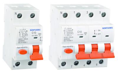 China A type 2P 4P Residual Current Circuit Breaker with overload current protection magnetic for sale