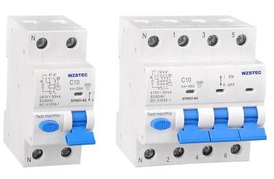 China RCBO Residual Current Circuit Breaker with Overcurrent Protection 40A 30mA 1P+N Din Rail for sale