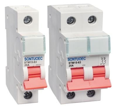 China 1A 6kA Super Mini MCB Din Rail Miniature Circuit Breaker with Transparent Cover for sale