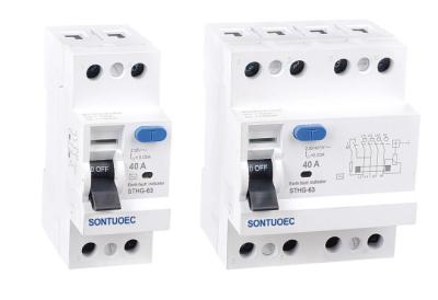 China IEC61008 4P 63A 300mA 400V Magnetic Type RCCB Current Limiting Circuit Breaker for sale