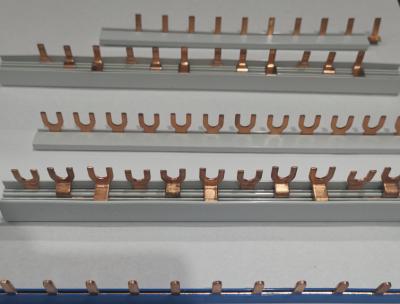China MCB Busbar 12 Way 63A Copper Distribution Bar for Electrical Panel for sale