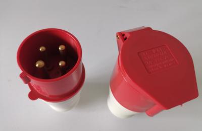 China IEC309-2 IP44 32A Industrial Plug and Socket 3P 4P 5P Waterproof Connector for sale