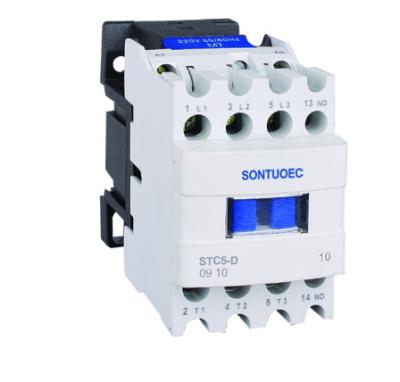 China Copper Texture 2 Pole Contactor 24 Volt Coil 50 / 60Hz ST2-0910 for sale
