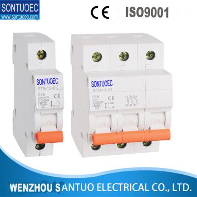 China Din Rail STM13-63 Series Miniature Circuit Breaker MCB 63A 230V Protection for sale