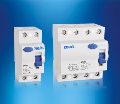 China STN62 4 Pole Residual Current Breaker With Overload Protection AC 240V for sale