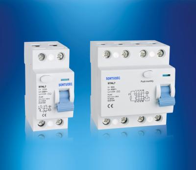 China 2 Pole A Type Residual Current Operated Circuit Breaker Plastic Texture for sale