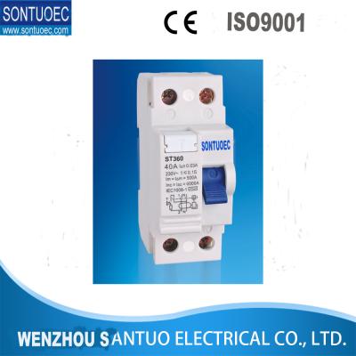 China 230V IEC61008 RCCB Circuit Breaker 6000A Short Circuit Current 2 Pollution Degree for sale