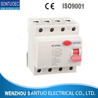China 440V 4 Pole RCCB Circuit Breaker 6kA Breaking Capacity IEC 61008 for sale