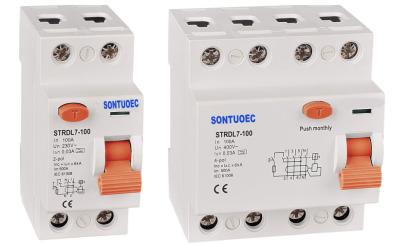 China RCCB Residual Current Circuit Breaker 40A 4.5kA 6kA Type A AC STRO07-40 for sale