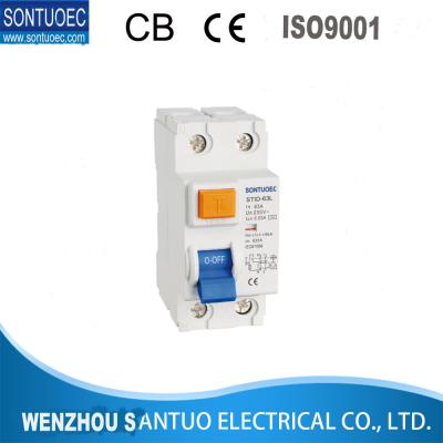 China STID-63 3KA RCCB 1P 230V Residual Current Circuit Breaker 63A for sale