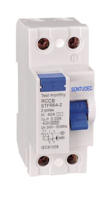 China STL-362 Series RCCB 2P 230V Residual Current Circuit Breaker Light Weight 63A for sale