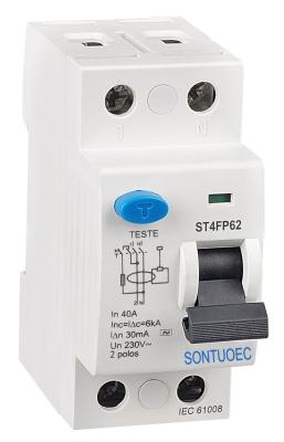 China IEC 61008 STN-362 Series RCCB 2 Pole 230V 63A Residual Current Circuit Breaker for sale