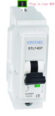 China 60A Plug In CE 5KA Mcb Miniature Circuit Breaker for sale