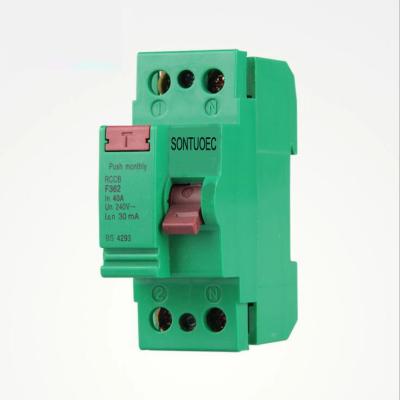China IEC61008 F362 IP20 6kA 2P 63A RCCB Residual Current Circuit Breaker for sale
