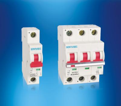 China 4 Pole 63a 24v Sontuoec Solor Dc Mcb Circuit Breaker for sale