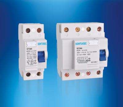 China IEC 61008 Sontuoec 4 Pole RCCB Circuit Breaker for sale