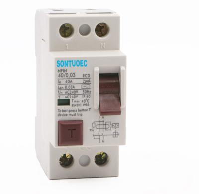 China Sontuoec Din Rail Fixed RCCB Circuit Breaker NFIN Type for sale