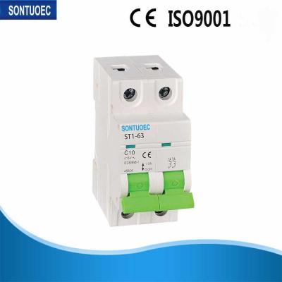 China 1A to 63A 6KA MCB Miniature Circuit Breaker 1P 2P 3P 4P IEC60898 for sale