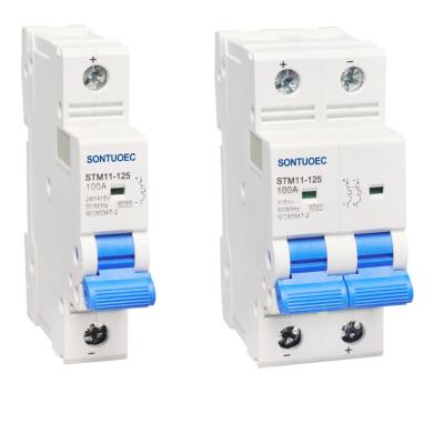 China STM11-125 DC Miniature Circuit Breaker 24VDC to 1000VDC 1P to 4P for sale