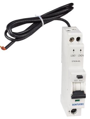 China 18mm Width STRO-40L 4.5KA Single Phase RCBO 1P+N IEC61009 Up to 40A for sale