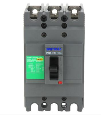 China 3P 100A EZC100N MCCB Moulded Case Circuit Breaker STEZC Series 50kA for sale