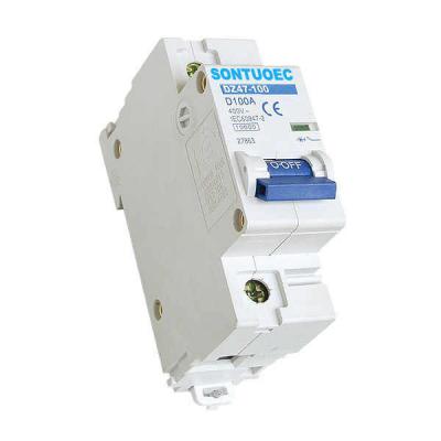 China NC-125 DC Miniature Circuit Breaker 2P 125A 10KA Din Rail Anti Impact for sale