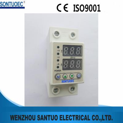 China Sontuoec Din Rail Adjustable Automatic Voltage Protector 63A 230V Over Under Voltage for sale