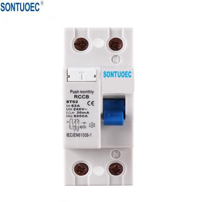 China F360 Series 2P 4P IEC61008 RCD Circuit Breaker 63A IP20 for sale