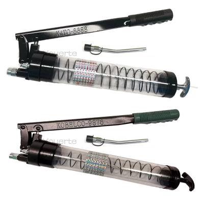 China Single Shot Pistol Hand Grease Gun Transparent . 600cc Heavy Duty Lever Type Grease Gun for sale