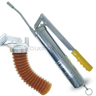 China Chain Hand Grease Gun Carbon Steel 600cc Industrial Grade Repair Tools for sale