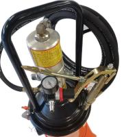 China Wheeled High Pressure Air Grease Bucket Pump 12L Pneumatic Lubricator Machine for sale