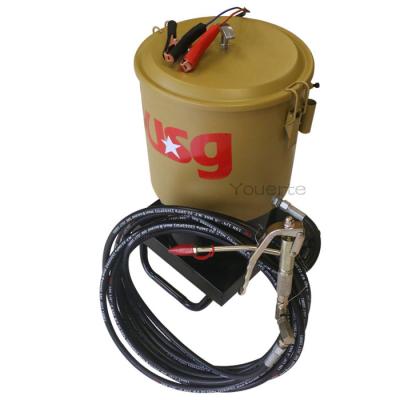 China 6000-9000psi Manual Lubrication Pump 15L 24 Volt Grease Pump With Pulley for sale