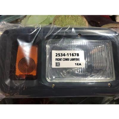 China Turn Signal LED Tractor Lights Rubber Wheel 24v Excavator Work Lights Doosan Daewoo DH210 150W7 for sale