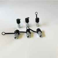 China Dust Cap Grease Gun Nozzle Tip Lengthening 15000psi Button Head Coupler for sale