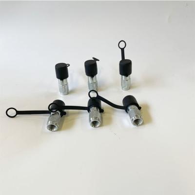 China Dust Cap Grease Gun Nozzle Tip Lengthening 15000psi Button Head Coupler for sale