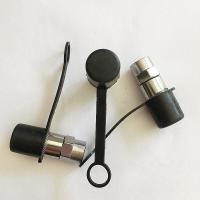 China Black Plastic Grease Pump Nozzle Dust Cap Button Head Grease Coupler for sale